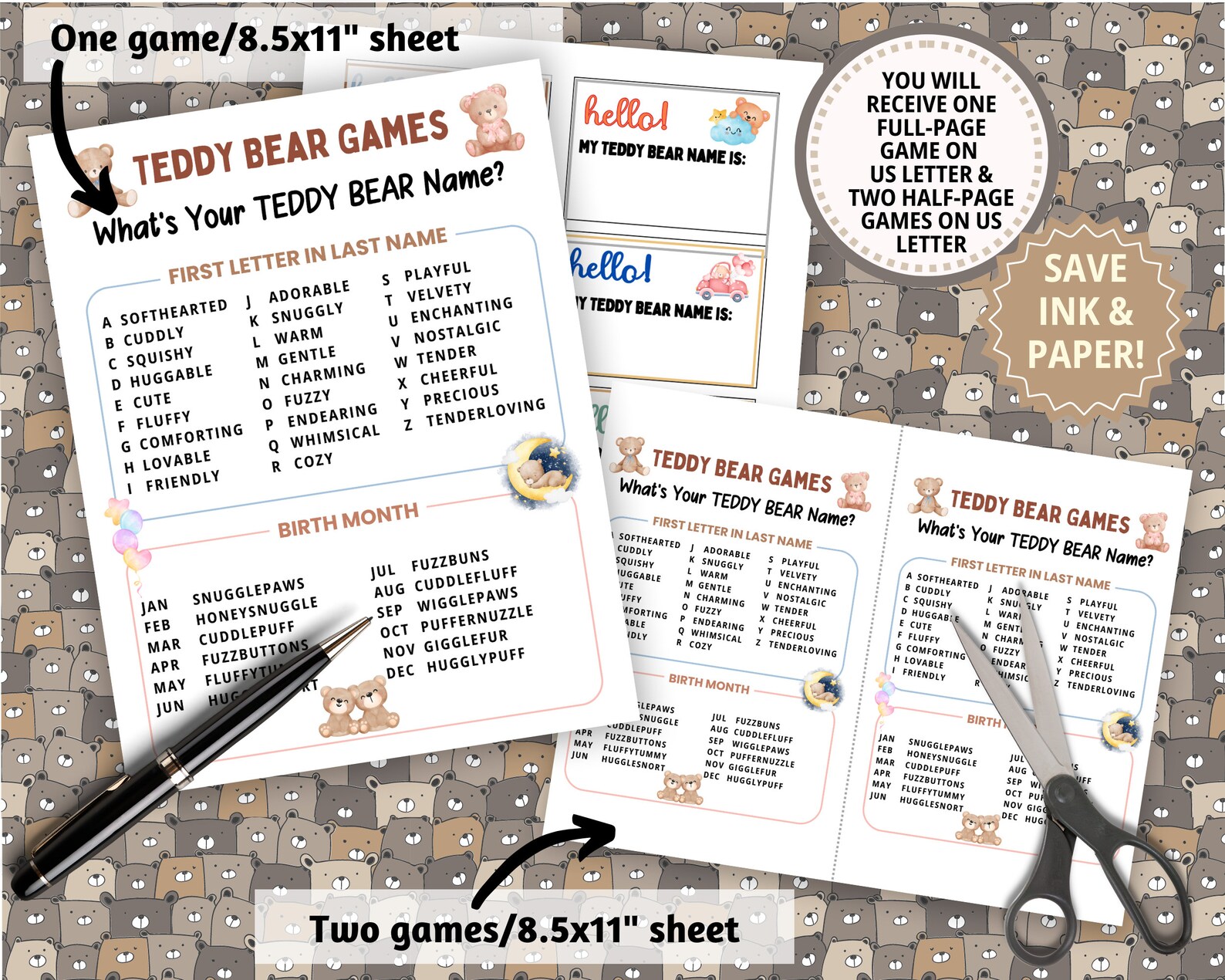 What's Your Teddy Bear Name, Teddy Bear Games, Name Game Generator ...