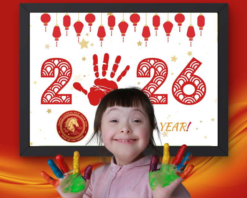 Lunar New Year, Handprint Craft, Year of the Horse, Chinese New Year ...