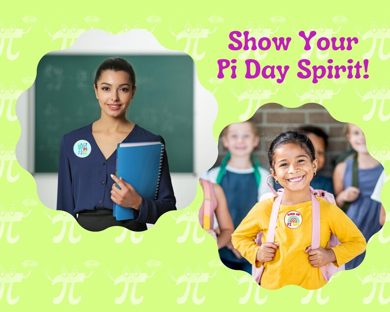 Pi Day Stickers, Printable Stickers, Pi Day Download, Math Pi Day, Math ...