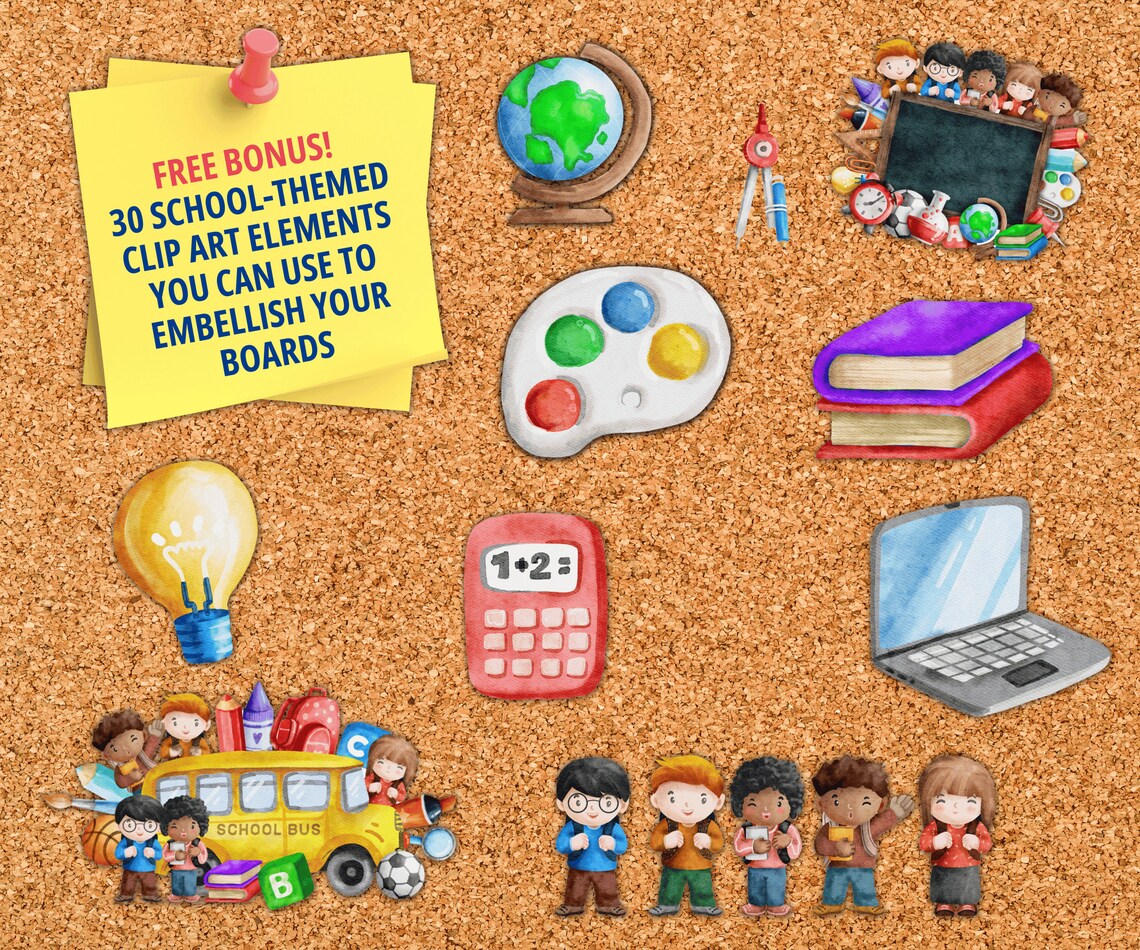 Teacher Bulletin Board Kit, Bulletin Board Set, Bulletin Board Borders ...