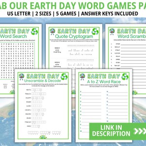 Earth Day Fast Answers Game, Earth Day Game, Earth Day Trivia, Earth ...