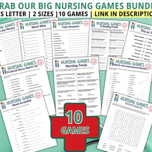 Nursing Word Whiz Game, Nursing Games, Nurse Games, A to Z Game ...