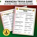 Kwanzaa Trivia, Kwanzaa Game, Holiday Party Games, Kwanzaa Educational ...