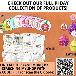 Pi Day Stickers, Printable Stickers, Pi Day Download, Math Pi Day, Math ...