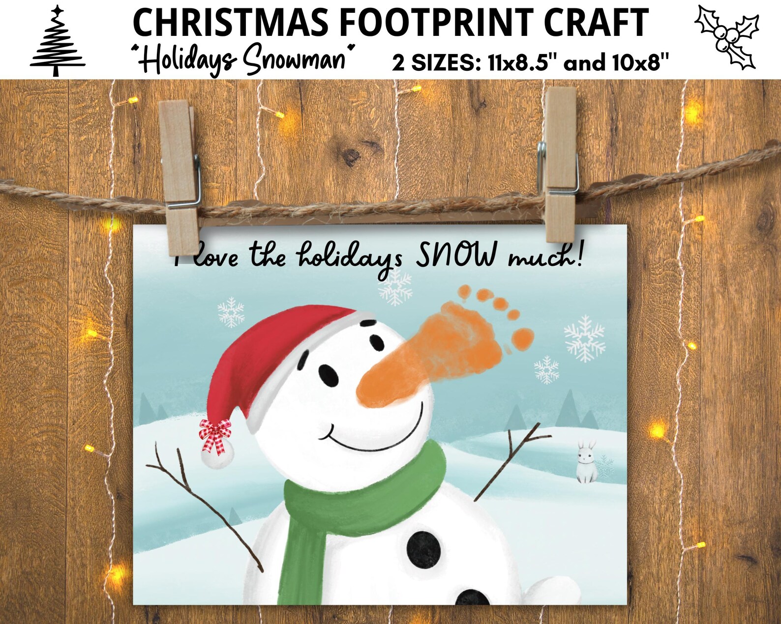 Christmas Handprint Craft, Snowman Footprint, Winter Handprint Craft ...