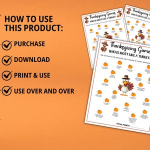 Who is Most Like a Turkey, Thanksgiving Games, Friendsgiving Game ...