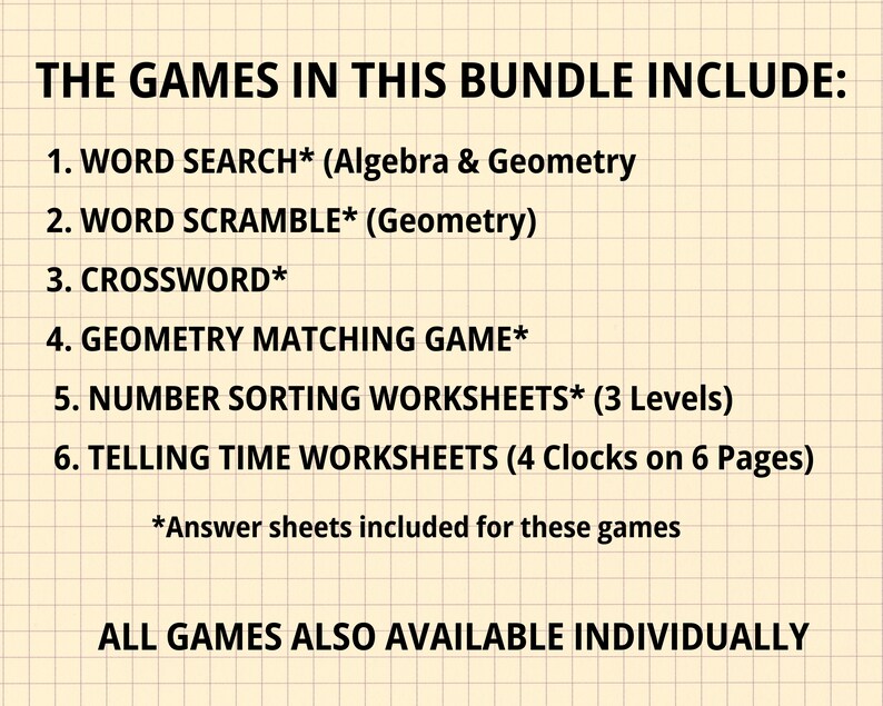 Math Games Bundle, Math Worksheets, Math Teacher, Math Activities, Math ...