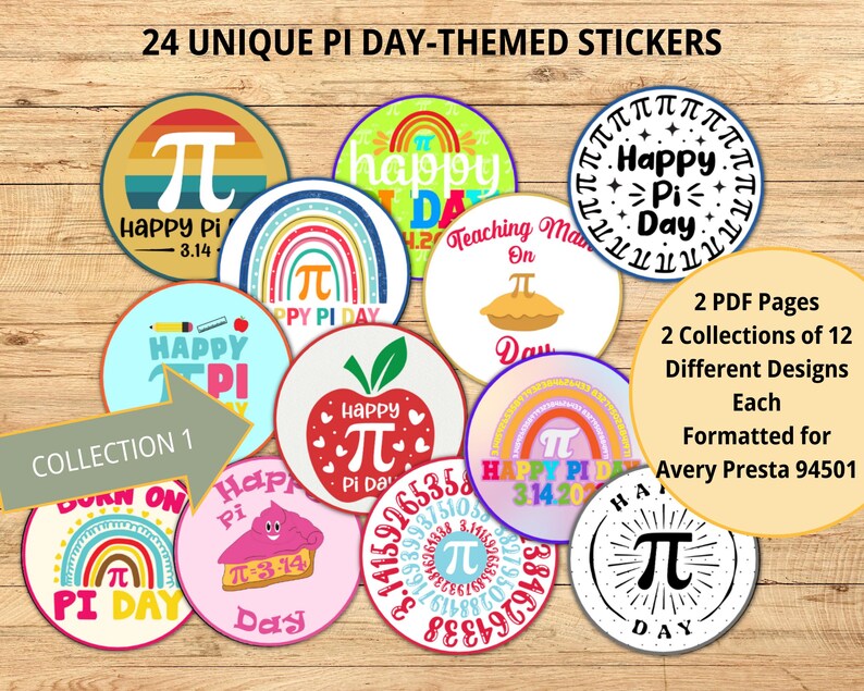 Printable Pi Day Party Bundle, Pi Day Party Favors, Math Pi Day Banner ...