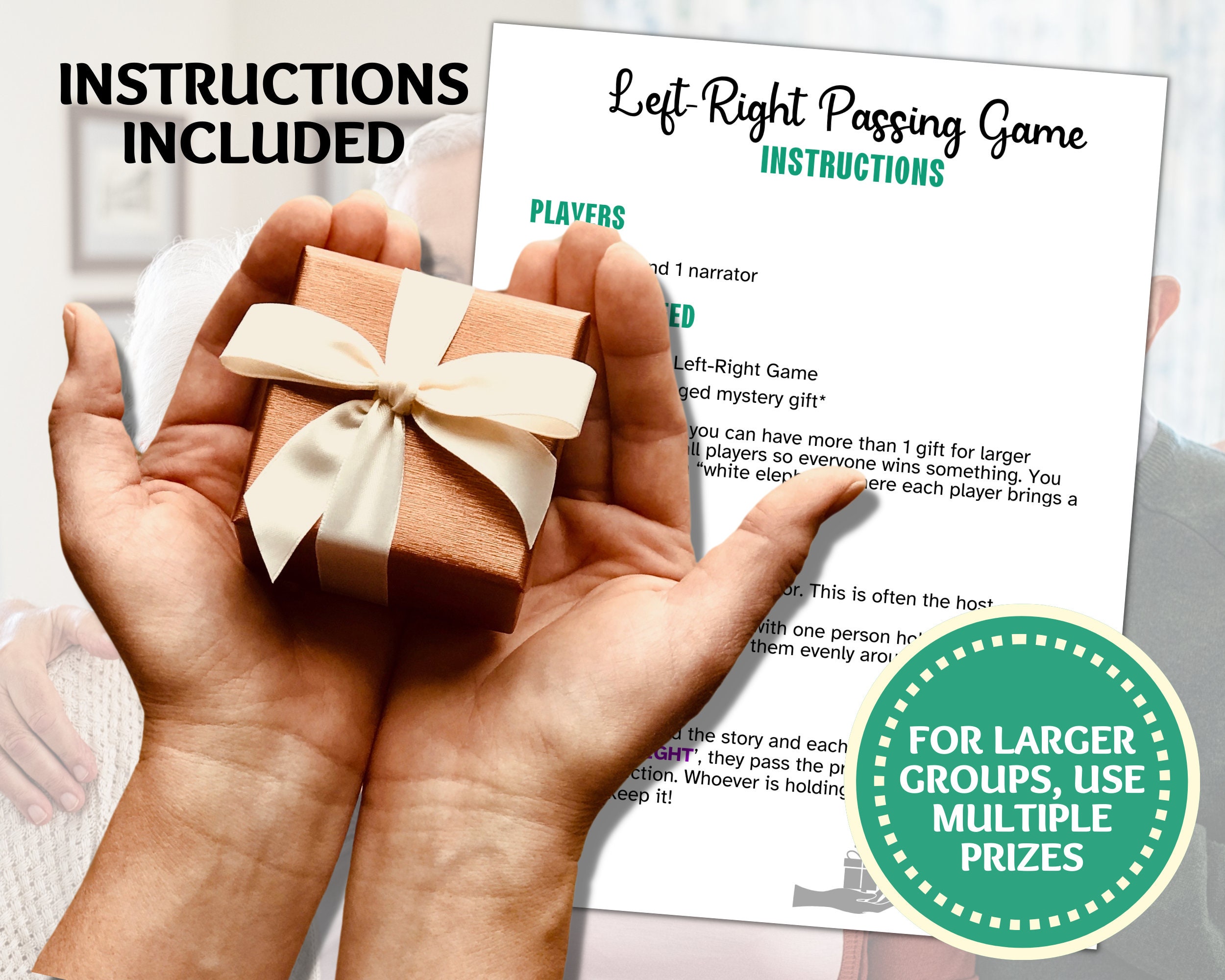 Left Right Game, Pass the Prize, Ice Breaker Game, Senior Citizens ...