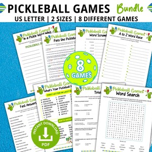 Pickleball Game Bundle, Pickleball Games, Pickleball Party, Pickleball ...