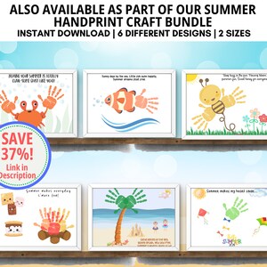 Summer Handprint Craft, Clownfish Handprint Craft, Summer Handprint Art ...