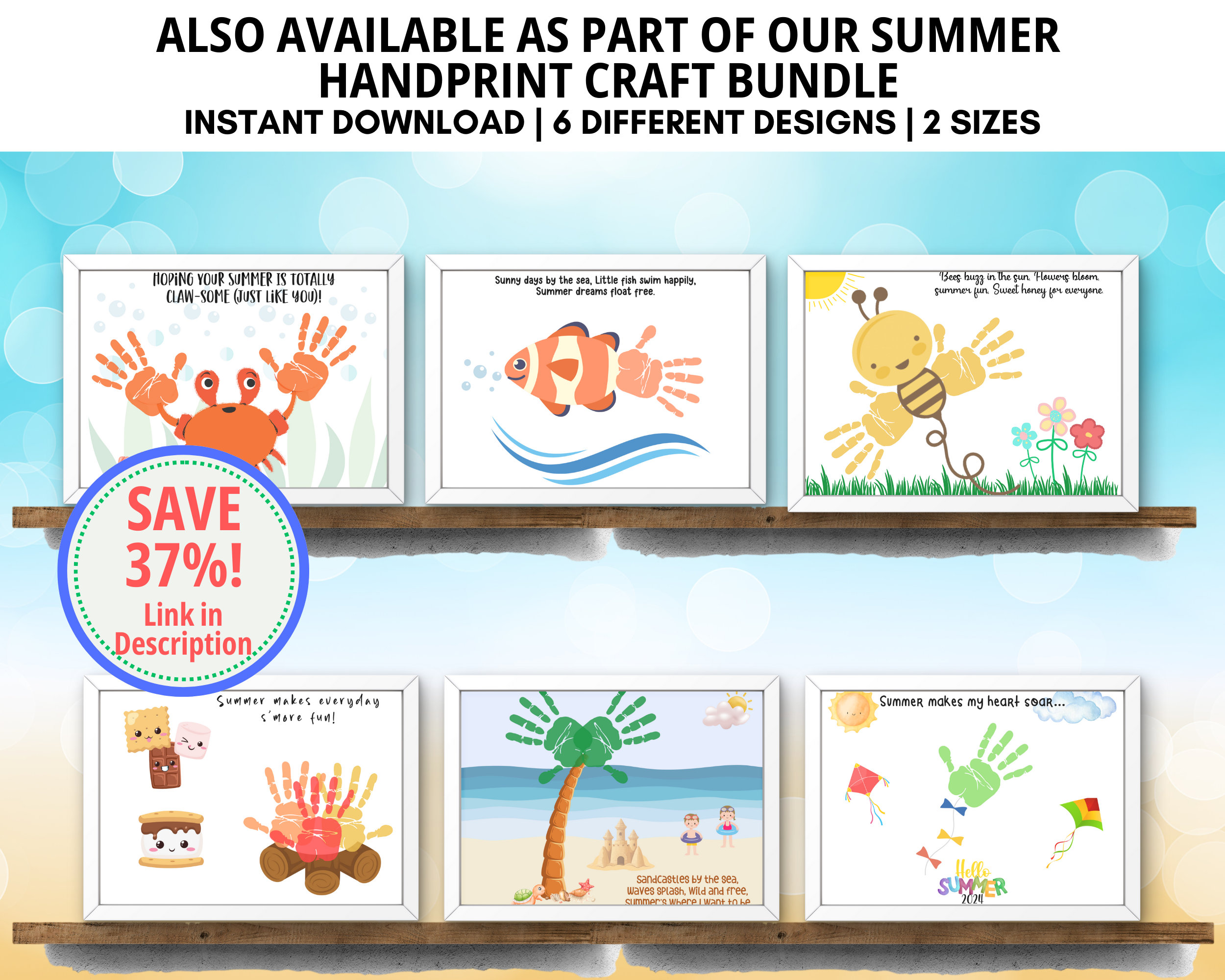 Summer Handprint Craft, Clownfish Handprint Craft, Summer Handprint Art ...
