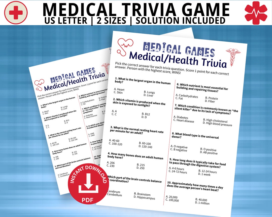 Medical Trivia, Health Trivia, Medical Games, Nursing Games, Nurse ...