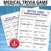 Medical Trivia, Health Trivia, Medical Games, Nursing Games, Nurse ...