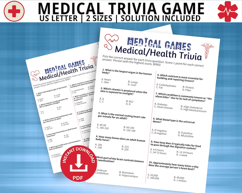 Medical Trivia, Health Trivia, Medical Games, Nursing Games, Nurse ...