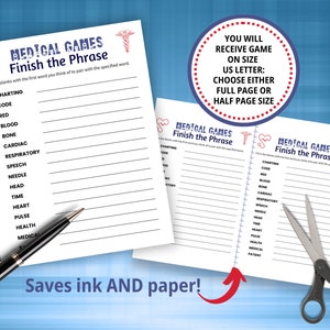 Finish the Medical Phrase, Medical Trivia, Finish the Phrase, Medical ...