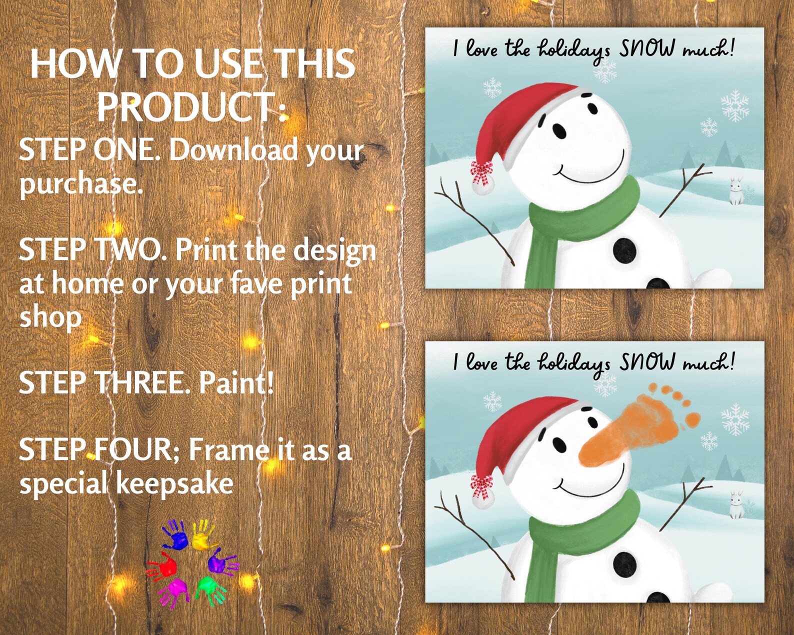 Christmas Handprint Craft, Snowman Footprint, Winter Handprint Craft ...