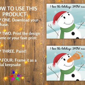 Christmas Handprint Craft, Snowman Footprint, Winter Handprint Craft ...