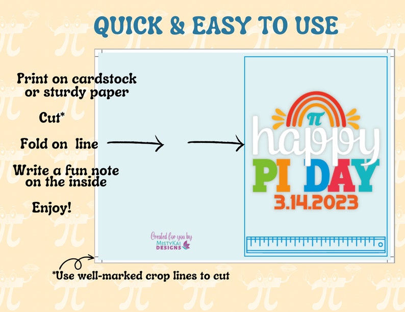 Printable Pi Day Cards Teacher Appreciation Card Printable - Etsy