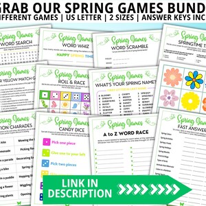 Spring Word Games, Spring Word Search, Family Game Night, Word Search ...