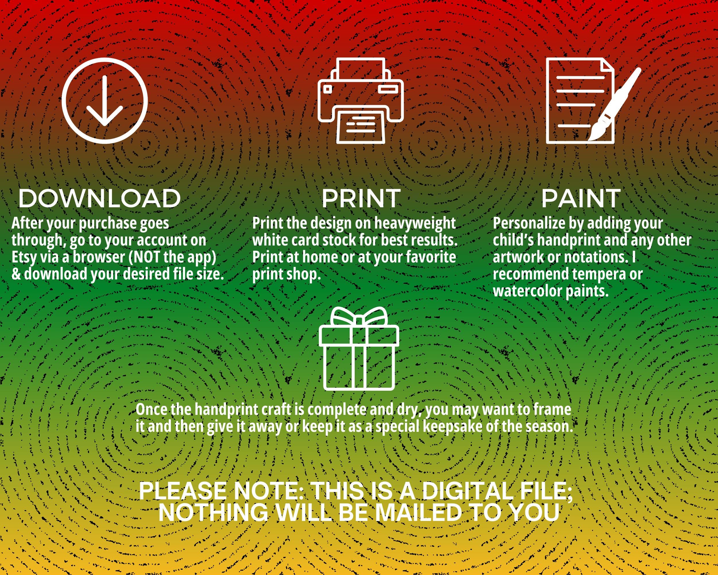 Kwanzaa Handprint Crafts, Kwanzaa Kids Female, Handprint Art, Winter ...