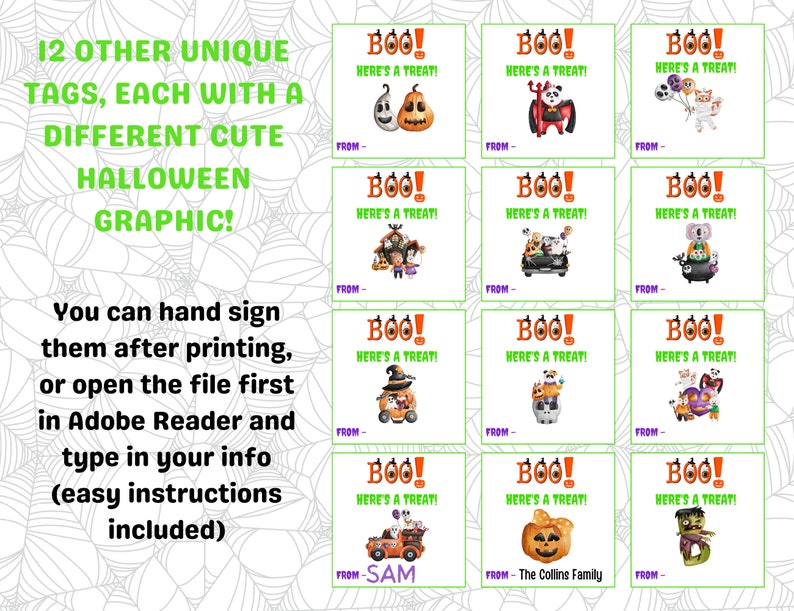 Editable & Printable HALLOWEEN Favor Bag Tags | Halloween Trick or ...