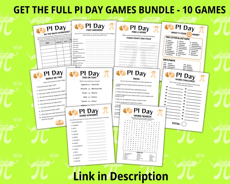 Pi Day Word Search, Pi Day Game, Pi Day Download, Math Teacher, Math Pi ...