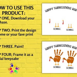 Thanksgiving Handprint Craft, Gobble Gobble Handprint, Fall Handprint ...