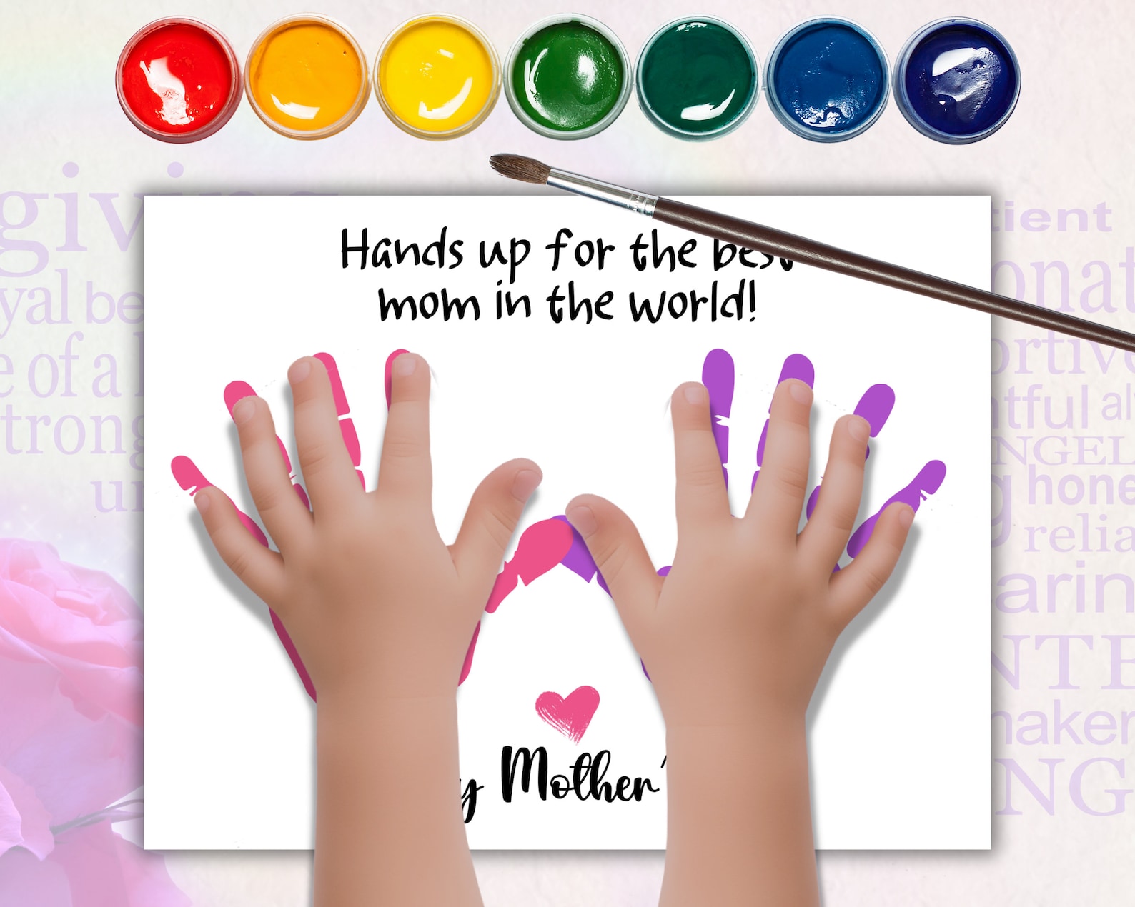 Mother's Day Handprint Craft, Best Mom, Handprint Art, Handprint Sign ...