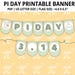 Printable Math Banner, Classroom Activities, Pi Day Banner, ABC Banner ...