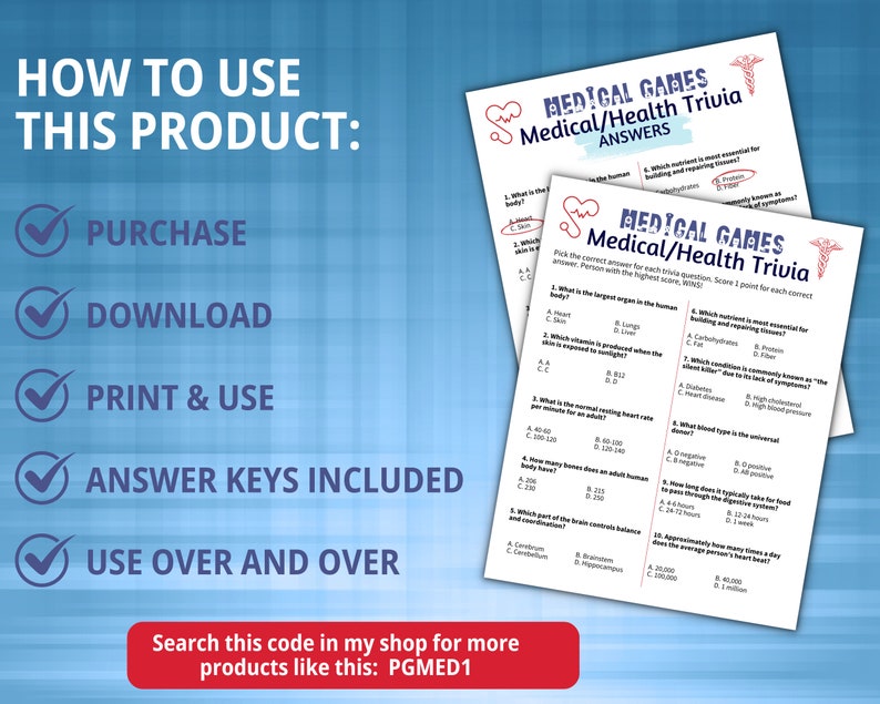 Medical Trivia, Health Trivia, Medical Games, Nursing Games, Nurse ...