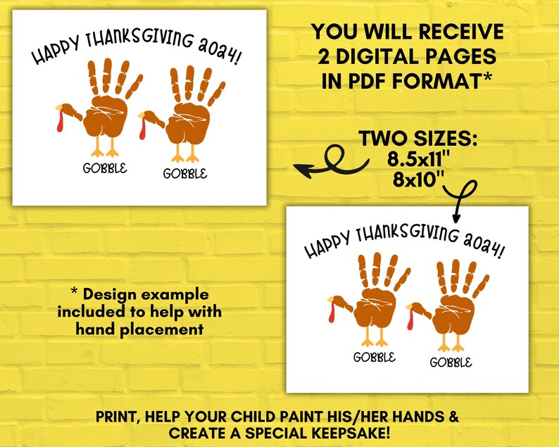 Thanksgiving Handprint Craft, Gobble Gobble Handprint, Fall Handprint ...