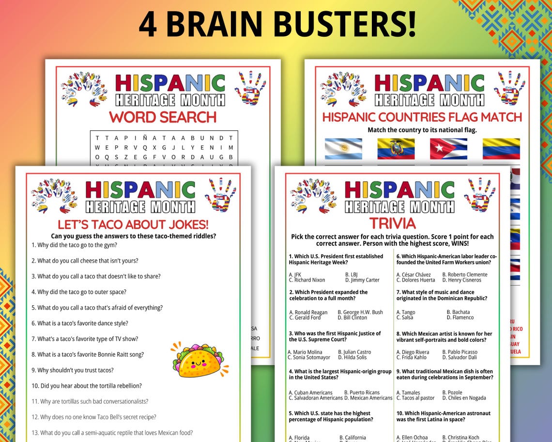 Hispanic Heritage Month, Hispanic Games, Hispanic Pride, Latin Pride ...