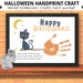 Halloween Handprint Craft, Witchy Cat Handprint, Fall Handprint Craft ...