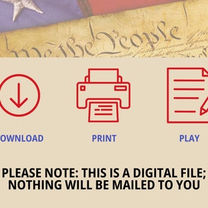 Preamble Scramble Game, Constitution Day, U.S. History Lesson, Teacher ...