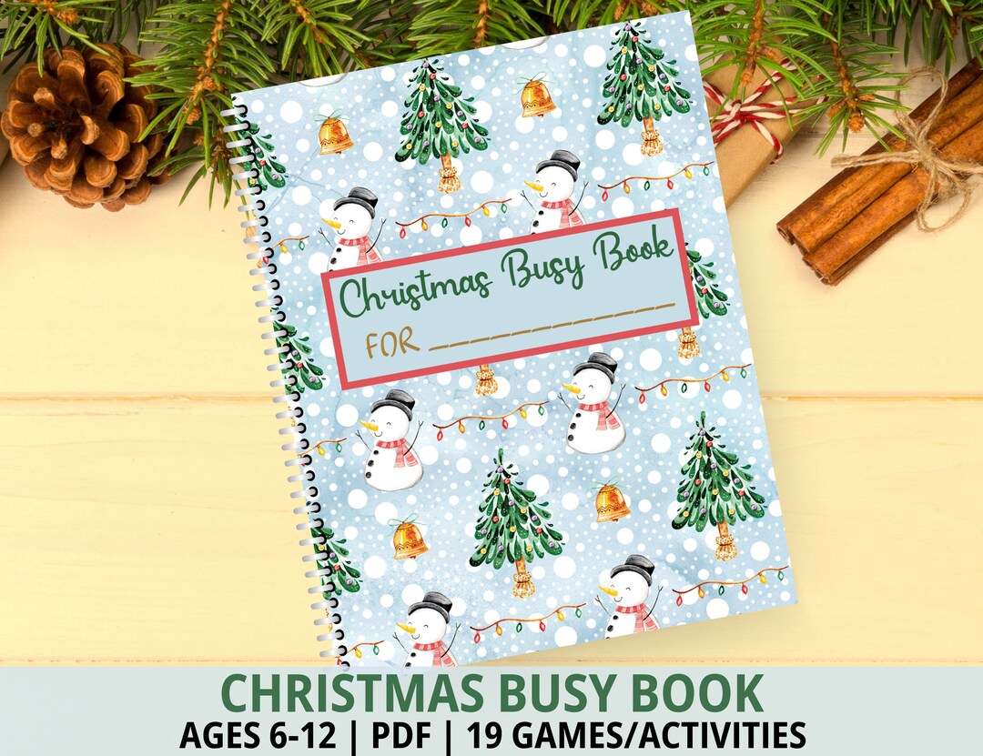 Christmas Busy Book, Christmas Activities, Busy Book Printable, Quiet ...
