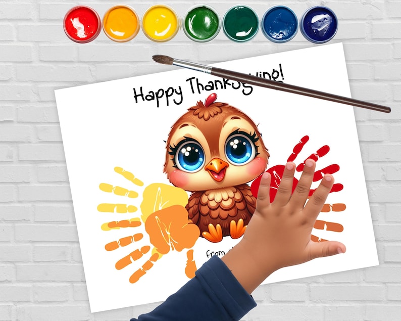 Thanksgiving Handprint Craft, Our Little Turkeys Handprint, Fall ...