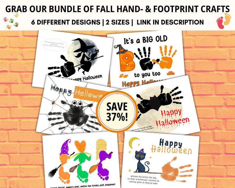 Halloween Handprint Craft, Bat Handprint, Fall Handprint Craft, Fall ...