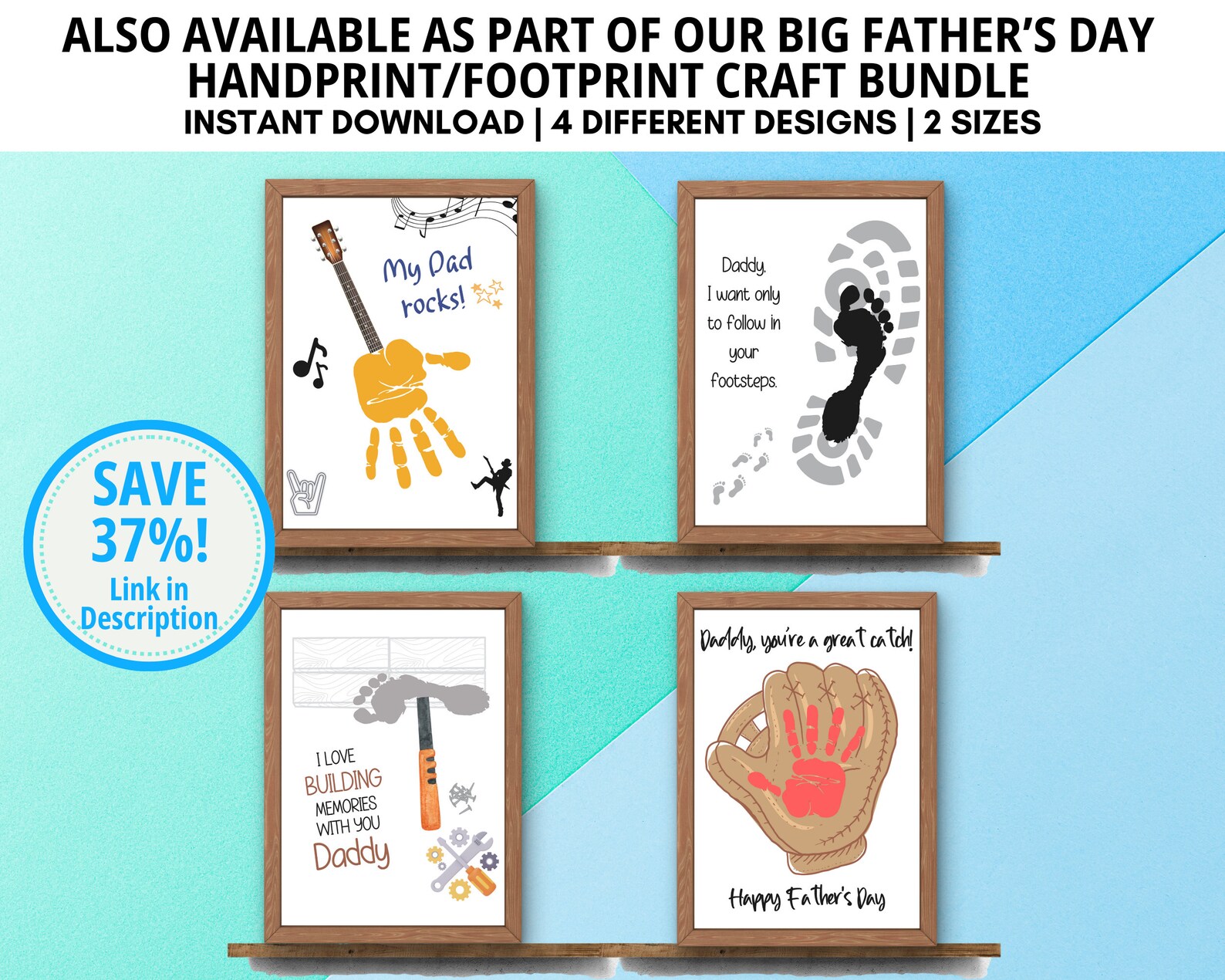 Father's Day Handprint Crafts, Fathers Day Handprint Art, Handprint ...