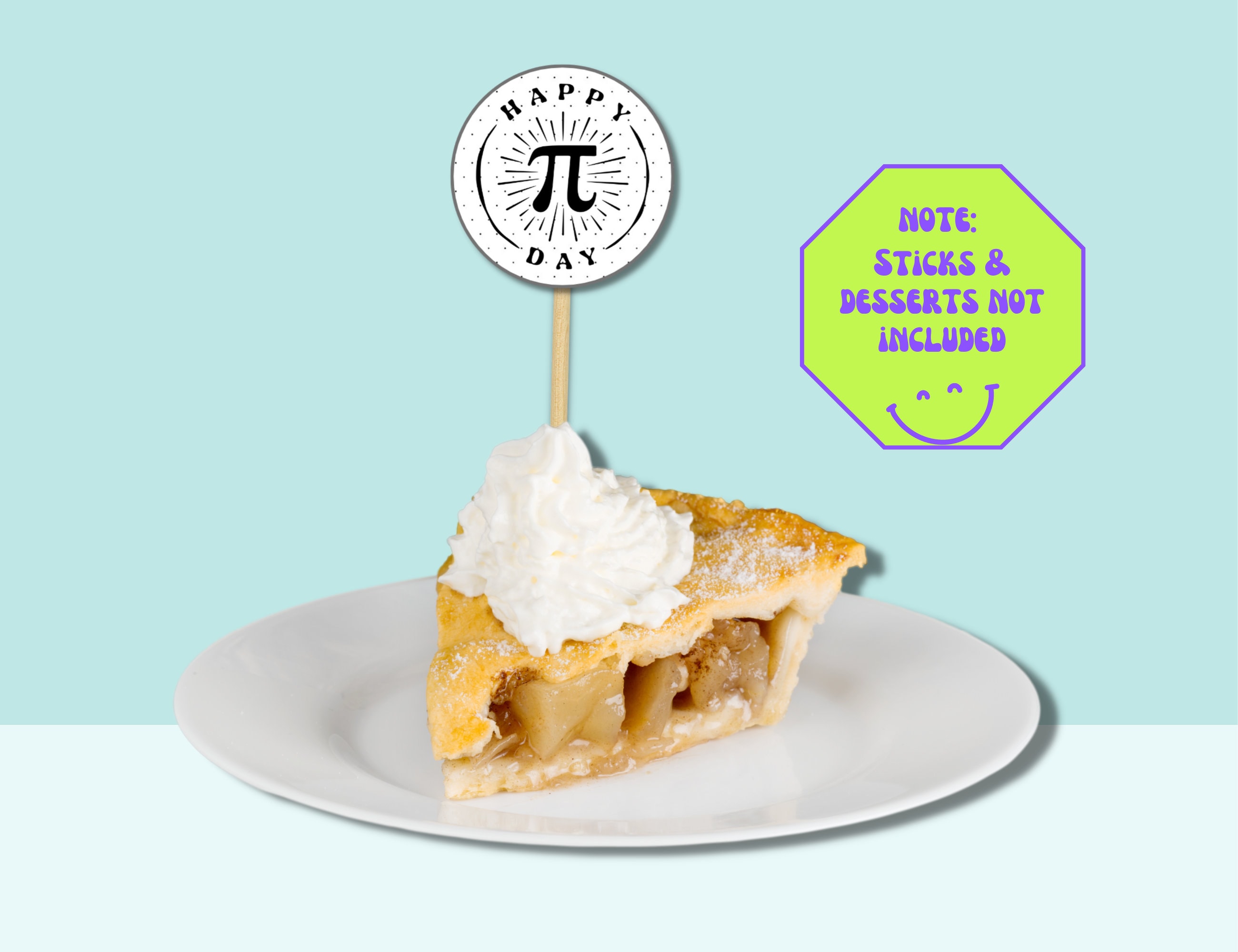 Printable Pi Day Cupcake Toppers, Pi Day Dessert Toppers, Download ...