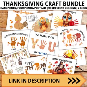 Thanksgiving Handprint Craft, My Little Turkey Handprint, Fall ...