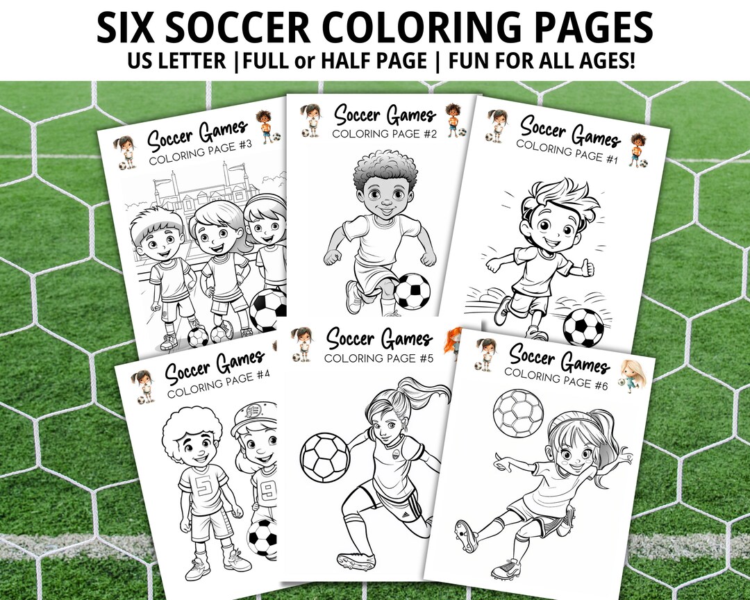 Soccer Coloring Pages, Soccer Games, Group Games, Soccer Birthday Party ...