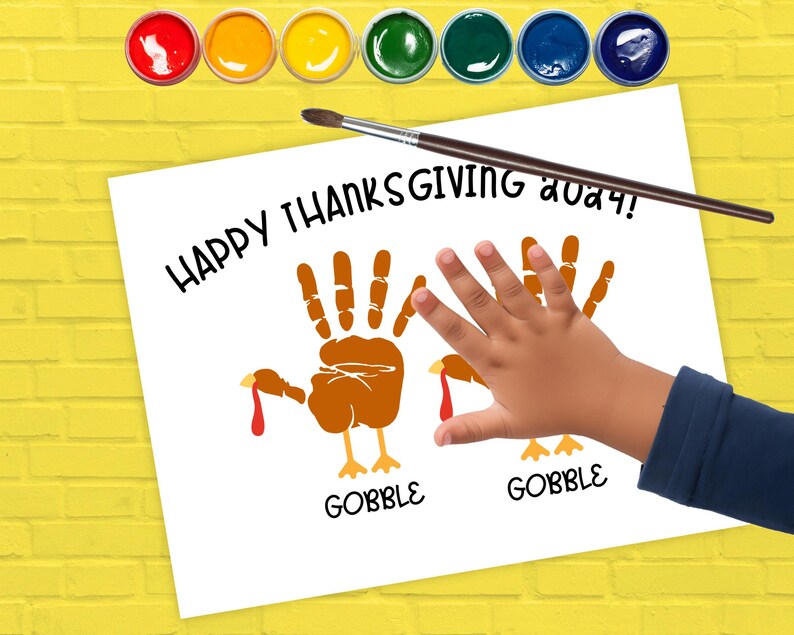 Thanksgiving Handprint Craft, Gobble Gobble Handprint, Fall Handprint ...