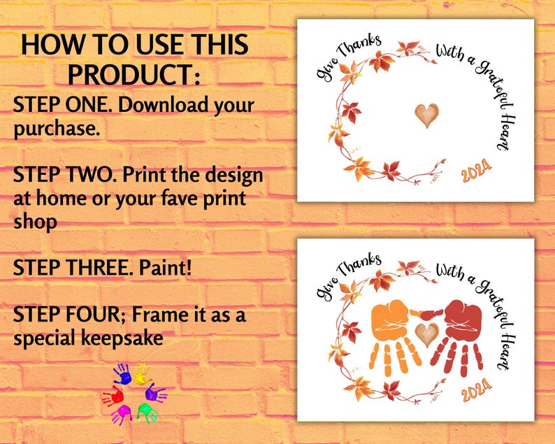 Thanksgiving Handprint Craft, Give Thanks Handprint, Fall Handprint ...