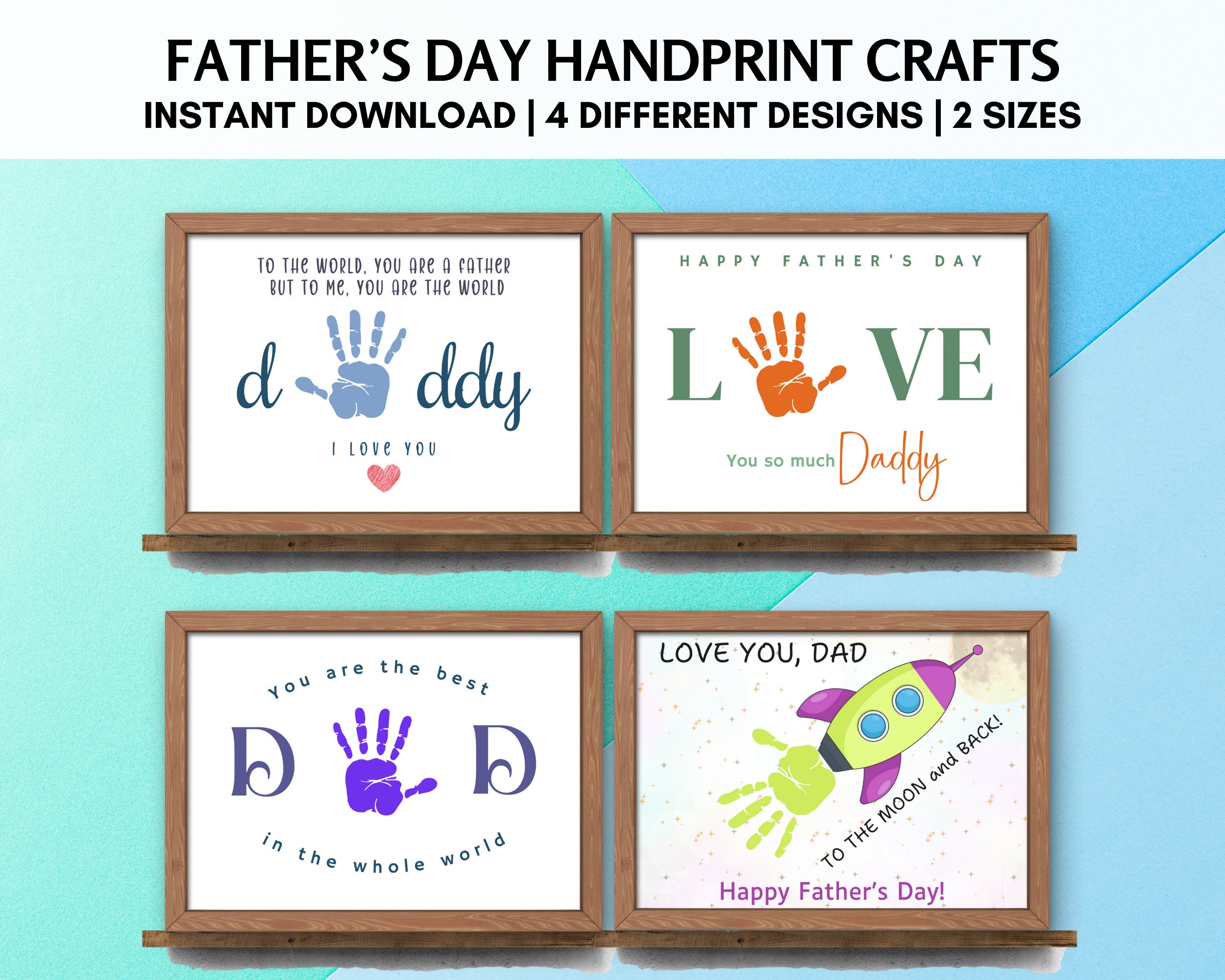 Father's Day Handprint Crafts, Fathers Day Handprint Art, Handprint ...