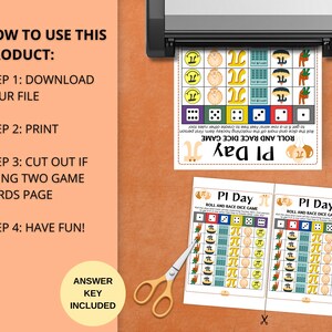 Pi Day Roll and Race Game, Math Pi Day, Math Questions, Pi Day Game ...