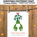 Christmas Handprint Craft, Mistletoe Footprint, Winter Handprint Craft ...