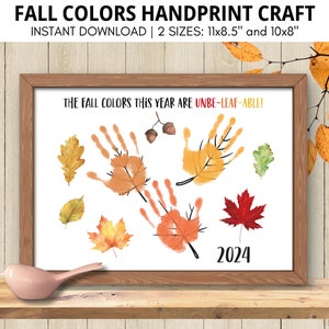 Fall Colors Handprint Craft, Fall Handprint Craft, Fall Handprint Art ...