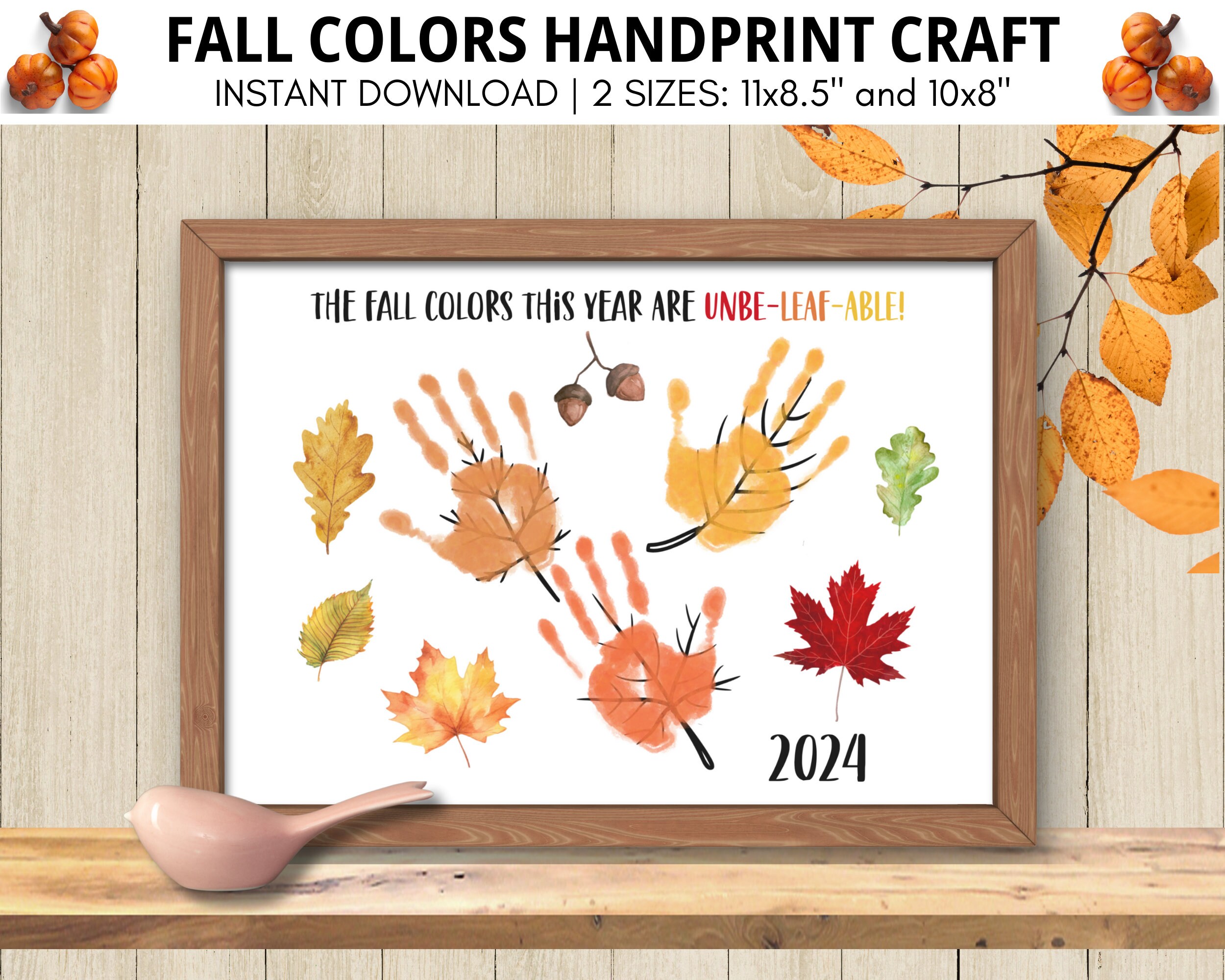 Fall Colors Handprint Craft, Fall Handprint Craft, Fall Handprint Art ...