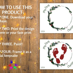 Christmas Handprint Craft, My First Christmas Footprint, Winter ...